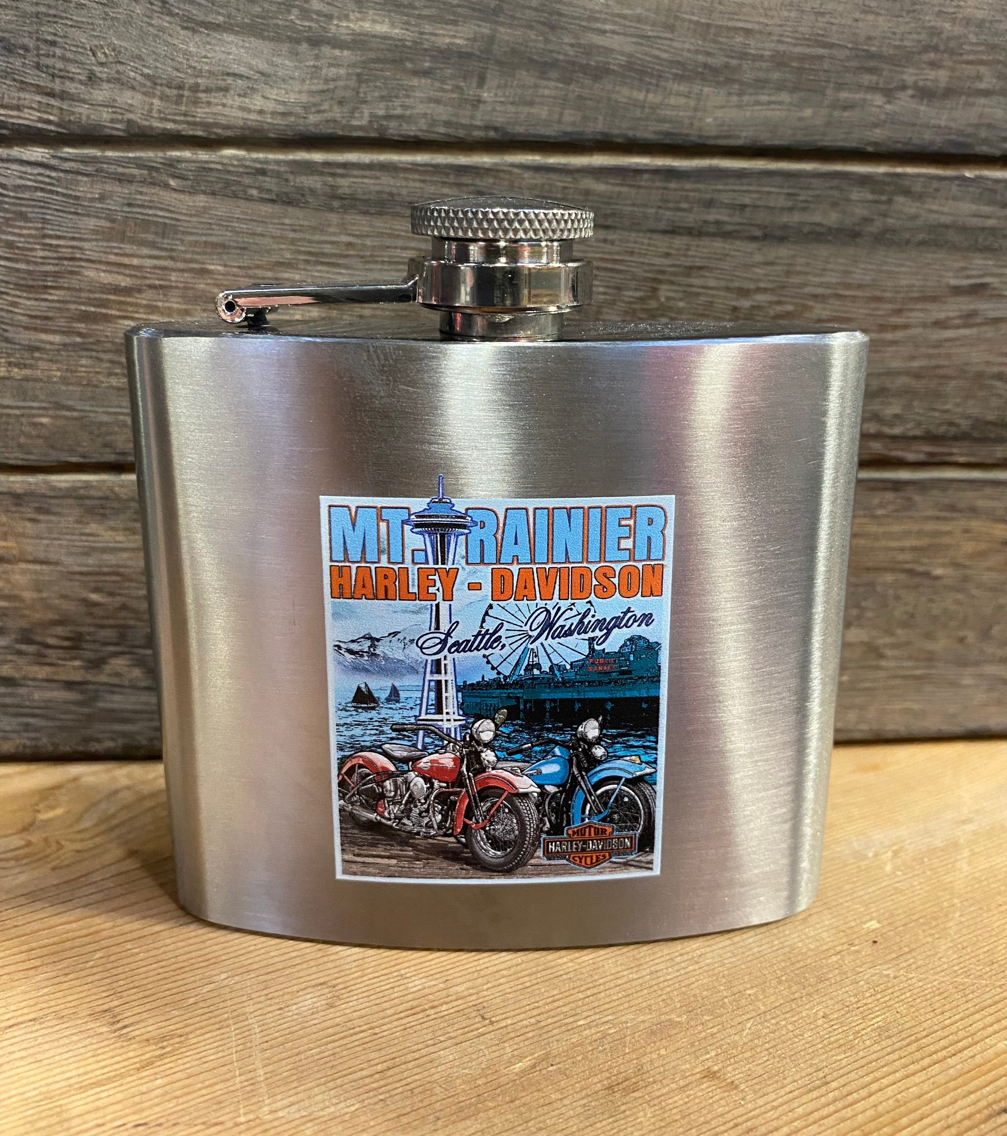 Mt. Rainier Harley-Davidson® Seattle Flask – Mt. Rainier Harley ...